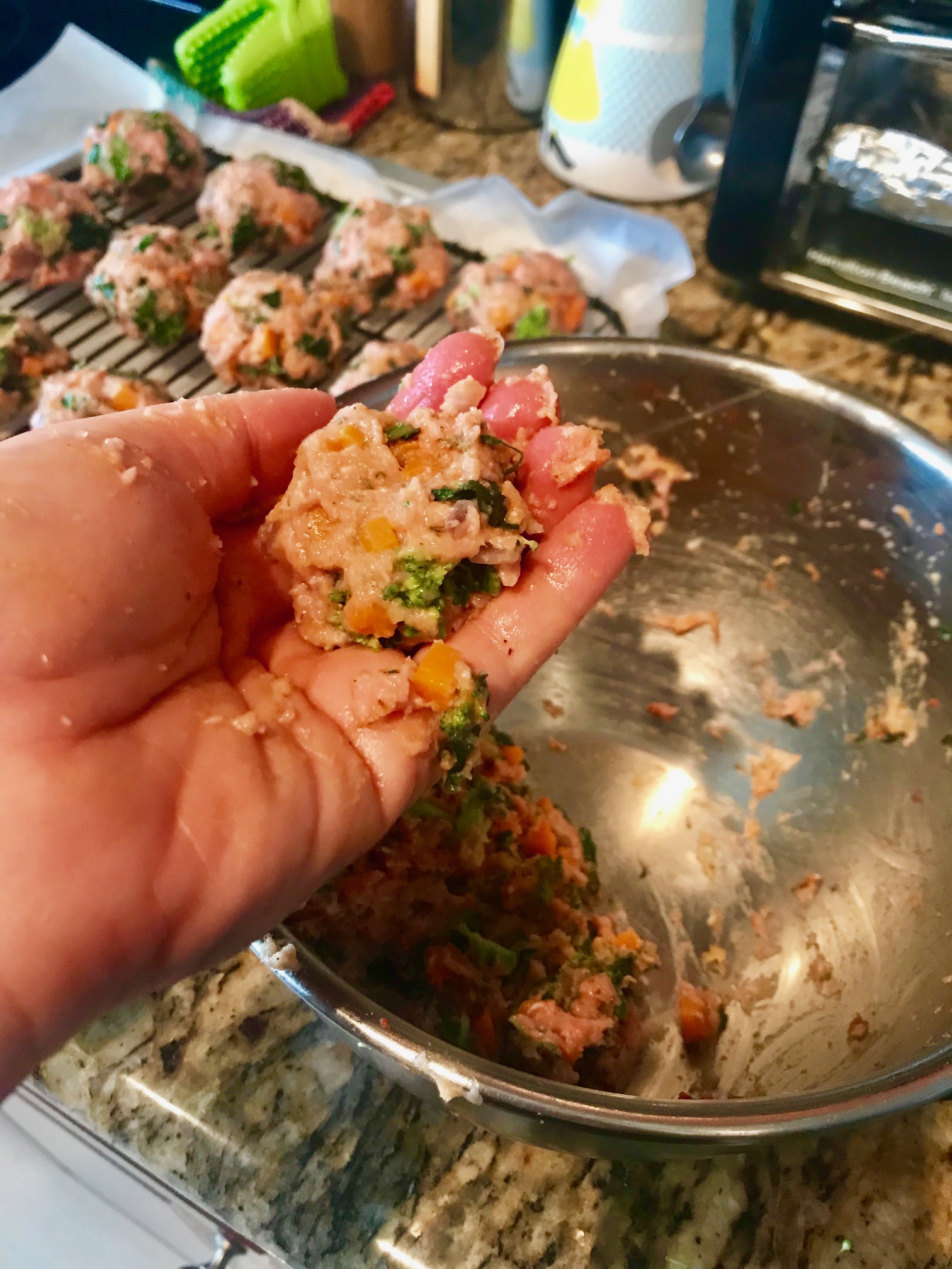 Garden Fresh Meatballs - Wellbeings Coaching & Cooking